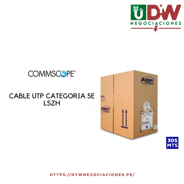 CABLE UTP CATEGORIA 5E COMMSCOPE - D Y W Negociaciones Olarte SAC