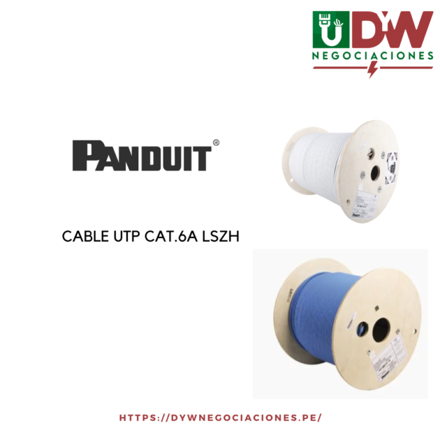CABLE UTP F/UTP CAT 6A 23AWG BLANCO PURO COBRE LSZH-3 BRINDADO PANDUIT ...